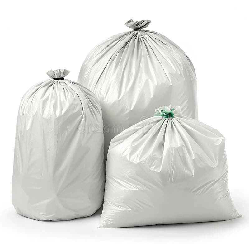 Biodegradable Trash Bags from Recycled Plastic Stock Illustration ...