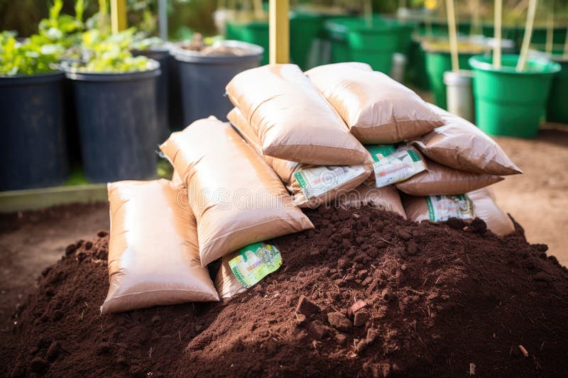 Biodegradable Waste Materials Ready for Compost Stock Photo - Image of ...