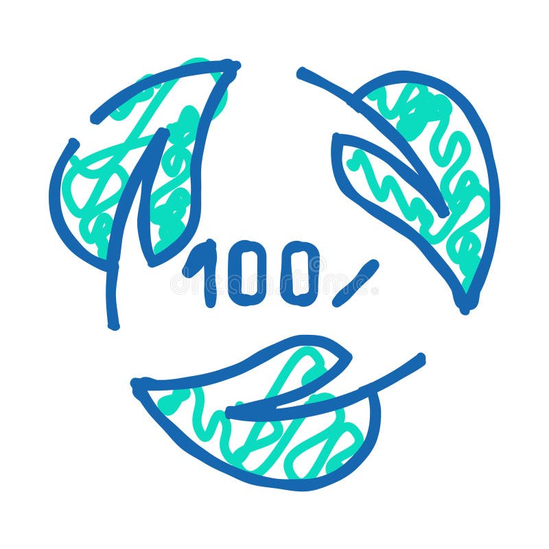 Biodegradable Waste Sorting Icon Doodle Illustration Stock Vector ...