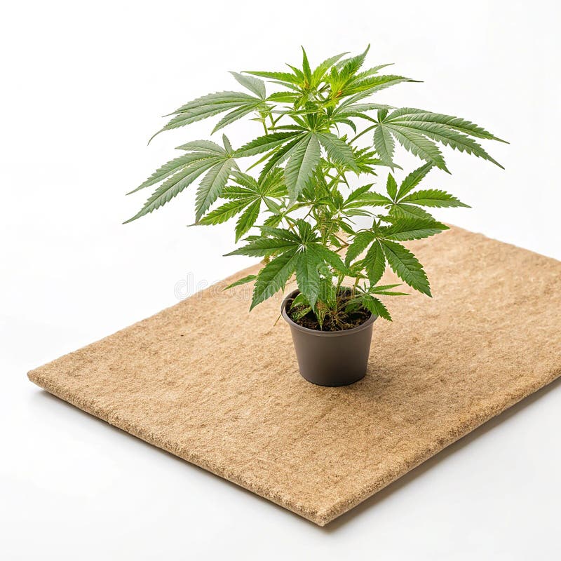 Biodegradable Weed Mat Isolated on White Background Stock Illustration ...