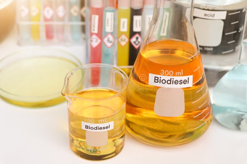 Biodiesel , a Chemical Used in Laboratory or Industry Stock Photo ...
