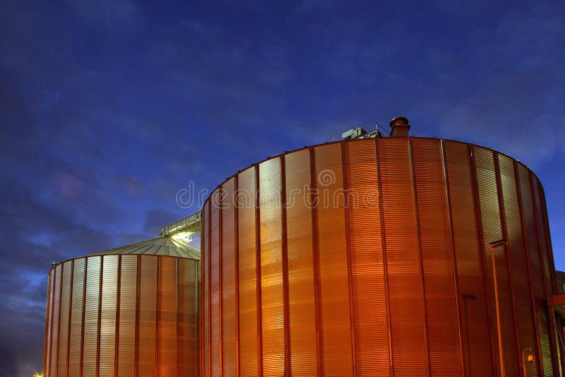 Biodiesel Tanks Inside Factory Stock Image - Image of chemical ...