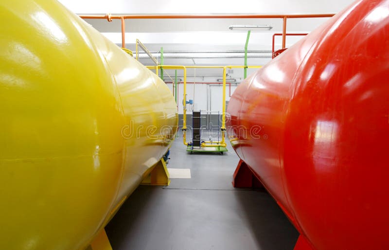 Biodiesel Tanks Inside Factory Stock Image - Image of chemical ...