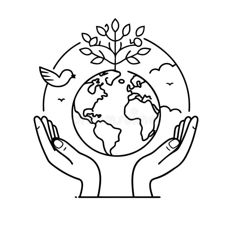 Biodiversity Icon: Symbol of Nature and Ecosystem Harmony Stock Vector ...