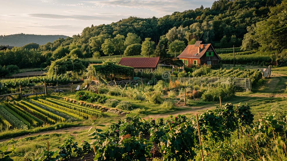Biodynamic Farming Methods stock illustration. Illustration of earth ...