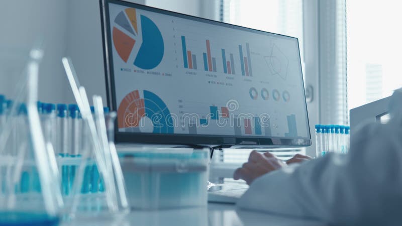 A Bioengineer Researcher in a Biotechnology Laboratory Creates ...