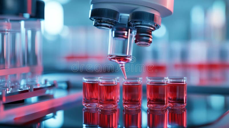 Bioengineered Collagen Synthesis Process in Laboratory Setup Stock ...