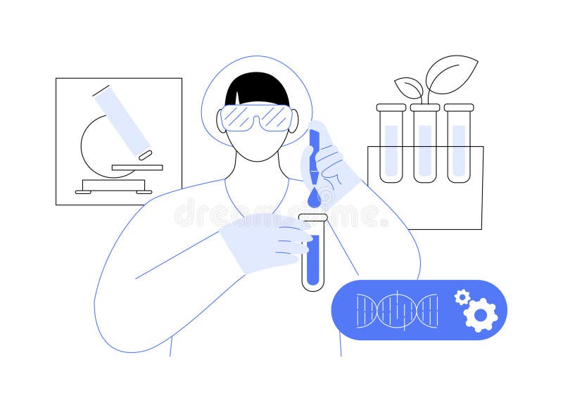 Bioengineering Isolated Cartoon Vector Illustrations. Stock Vector ...