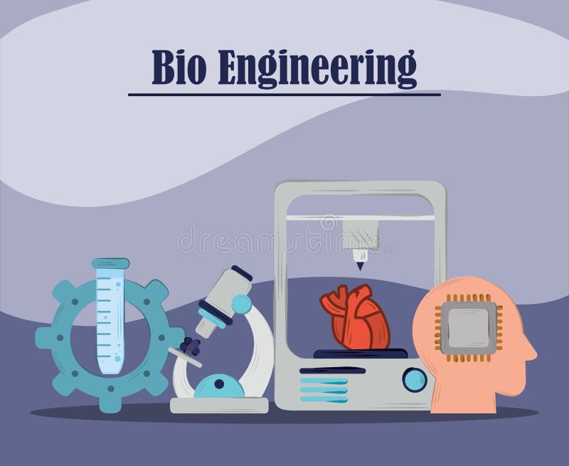 Bioengineering Medicine Innovation Stock Vector - Illustration of ...
