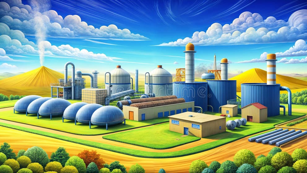 Generated Image. Bioethanol Station Complex for Processing Agricultural ...