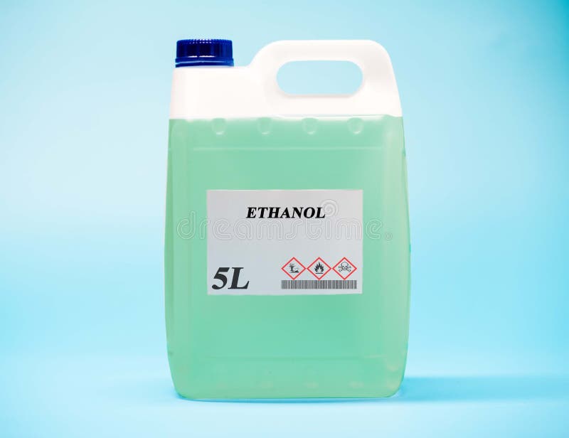Biofuel in Chemical Lab in Glass Bottle Ethanol Stock Image - Image of ...