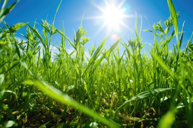 Biofuel Crops Growing Under Bright Sun Stock Photo - Image of ...