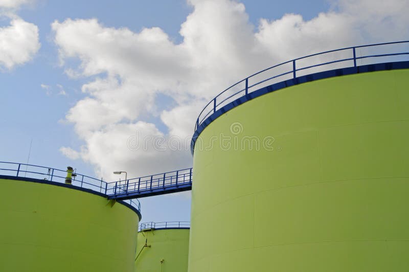 Biodiesel Tanks Inside Factory Stock Image - Image of chemical ...