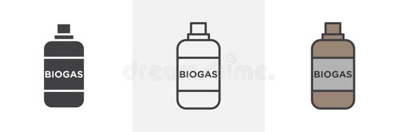 Biogas icon vector stock vector. Illustration of wave - 348467593
