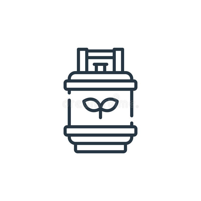 Biogas Icon in Trendy Design Style. Biogas Icon Isolated on White ...