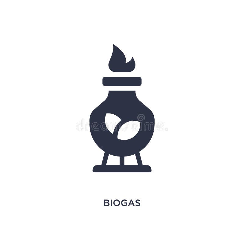 Biogas Icon Set. Gas Production and Storage Symbol. Eco Friendly ...