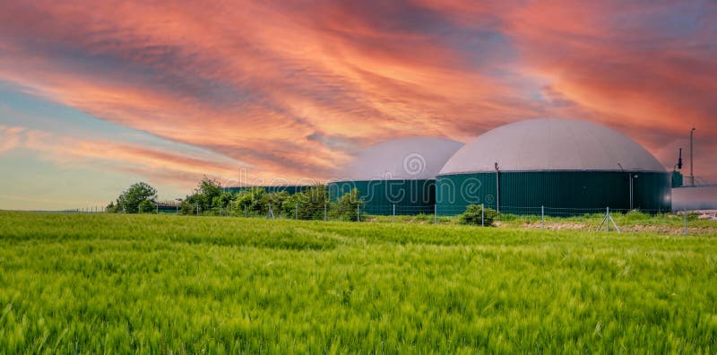 Biogas Production, Biogas Plant, Bio Power Stock Image - Image of maize ...