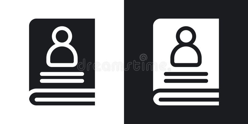 Biography icon vector stock illustration. Illustration of work - 348261909