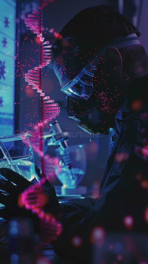 A Biohacker Using a Personalized Genetic Modification Kit at Home ...