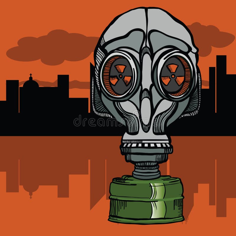 Biohazard stock illustration. Illustration of drawing - 16025601