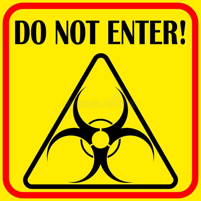 Do Not Enter. Biohazard Symbol. Logo Stock Vector - Illustration of ...
