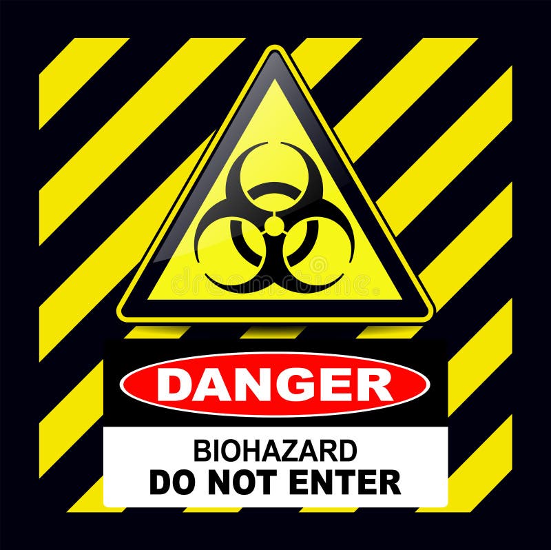 Biohazard danger sign stock vector. Illustration of chemical - 29051561