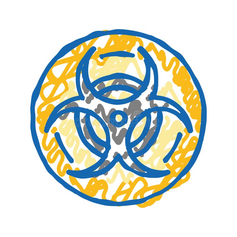 Biohazard Genetic Engineering Icon Doodle Illustration Stock Vector ...