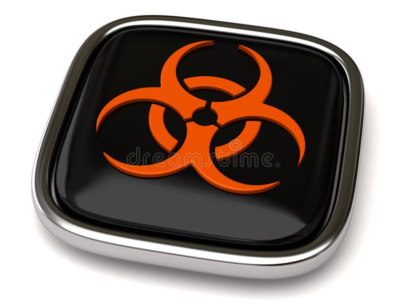 Biohazard security icon stock vector. Illustration of element - 10235421