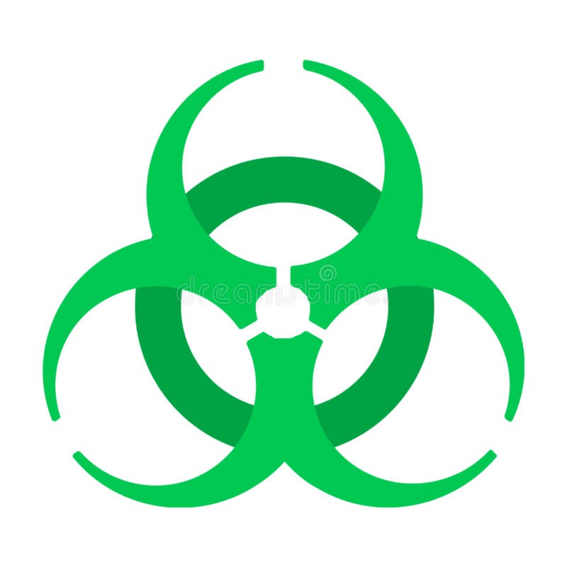 Biohazard icon stock illustration. Illustration of sign - 258511780