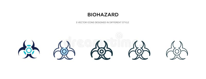 Biohazard Sign Icon Outline Style Stock Illustrations – 614 Biohazard ...