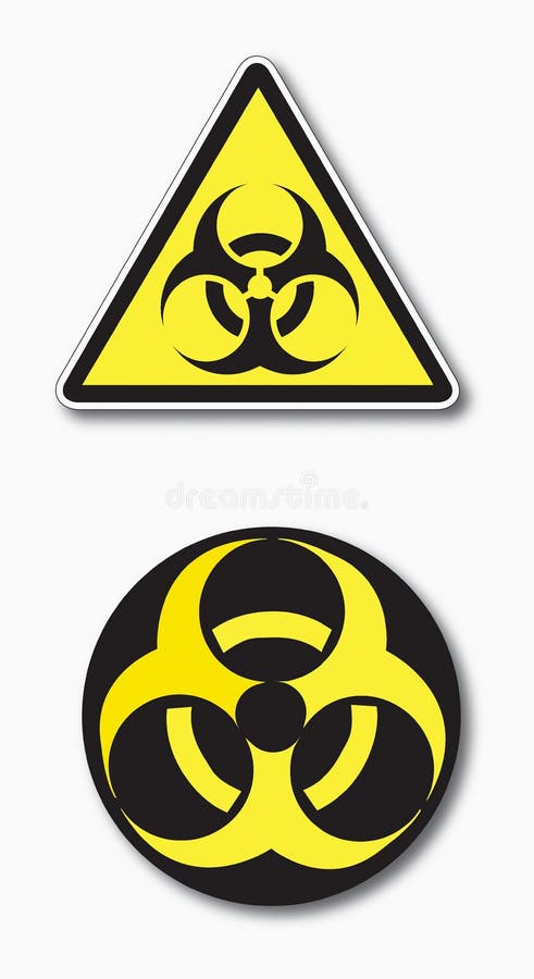 Grunge hazard symbols stock vector. Illustration of signage - 14542436