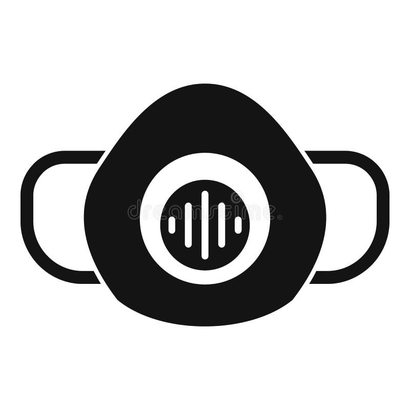 Biohazard Mask Icon, Cartoon Style Stock Vector - Illustration of ...