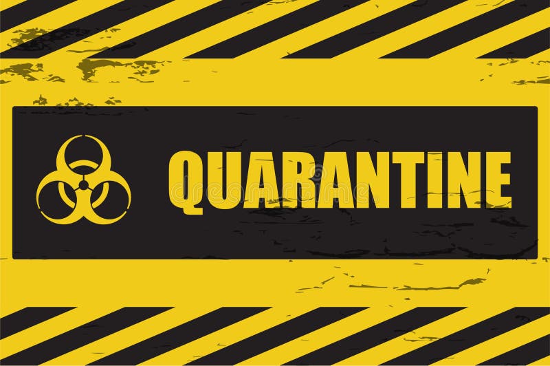 Biohazard quarantine sign stock vector. Illustration of alert - 177009623