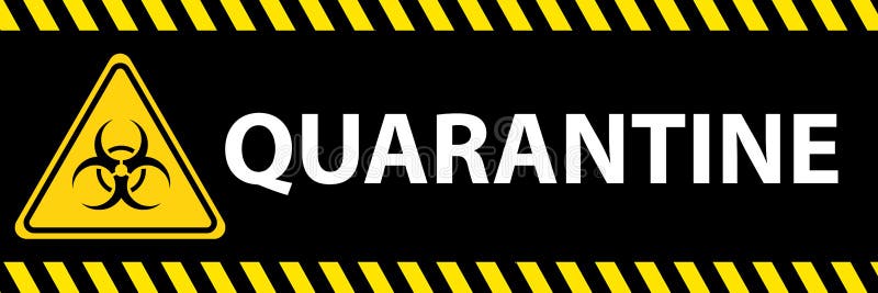 Biohazard Quarantine Symbol for COVID-19 Stock Illustration ...