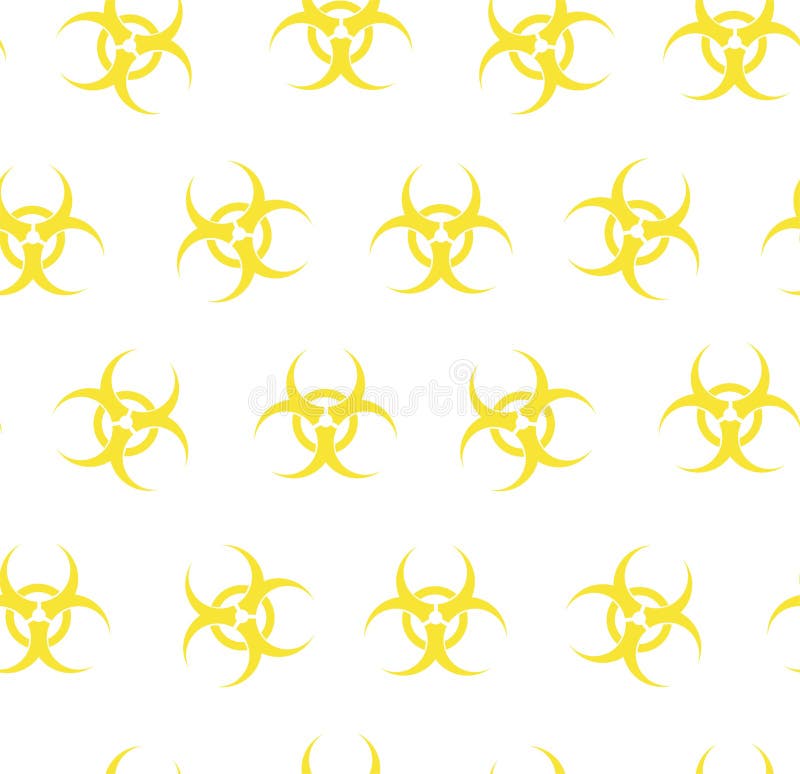 Biohazard Seamless Pattern. Open Barrels of Radioactive and Toxi Stock ...