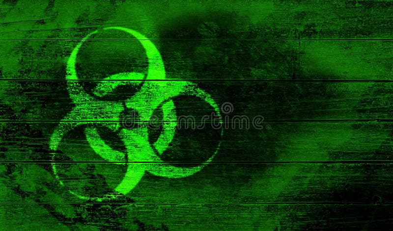 Glowing Biohazard Sign stock vector. Illustration of danger - 18127933