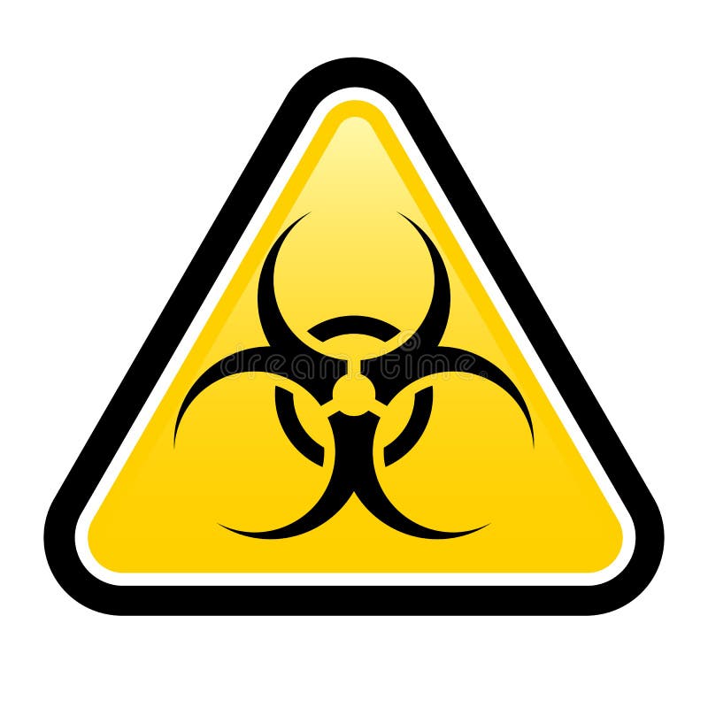 Biohazard Warning Sign stock illustration. Illustration of rust - 27554526