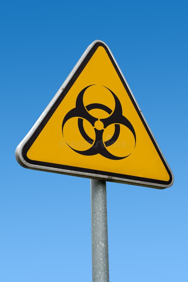 Biohazard Symbol Sign, Biological Threat Alert, Isolated Black Yellow ...