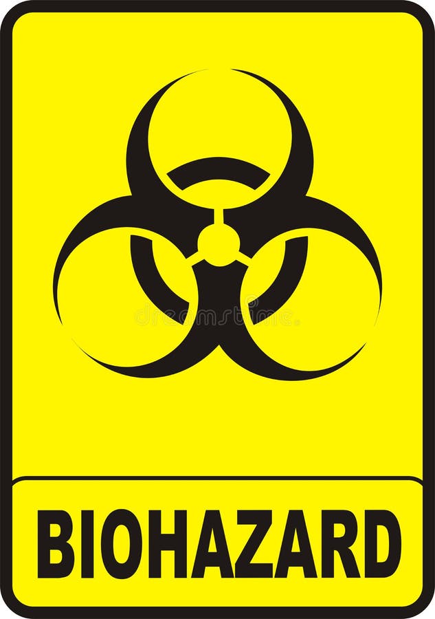 Biohazard Sign stock illustration. Illustration of waste - 8135641