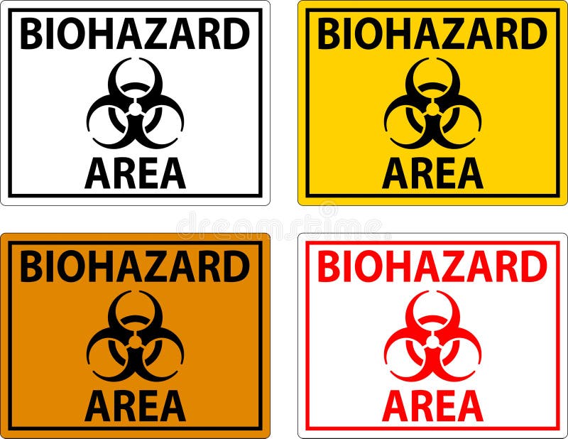 Biohazard Sign, Biohazard Area Stock Vector - Illustration of bacteria ...