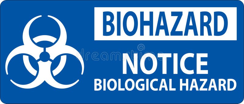Biohazard Sign Biohazard Caution Biological Hazard Stock Vector ...