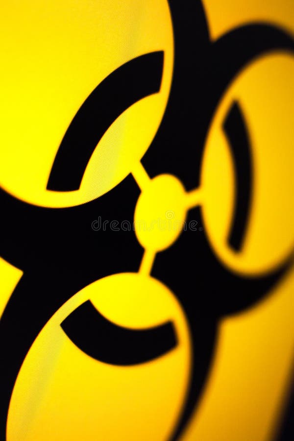 Biohazard Sign on the Digital Screen Stock Photo - Image of digital ...
