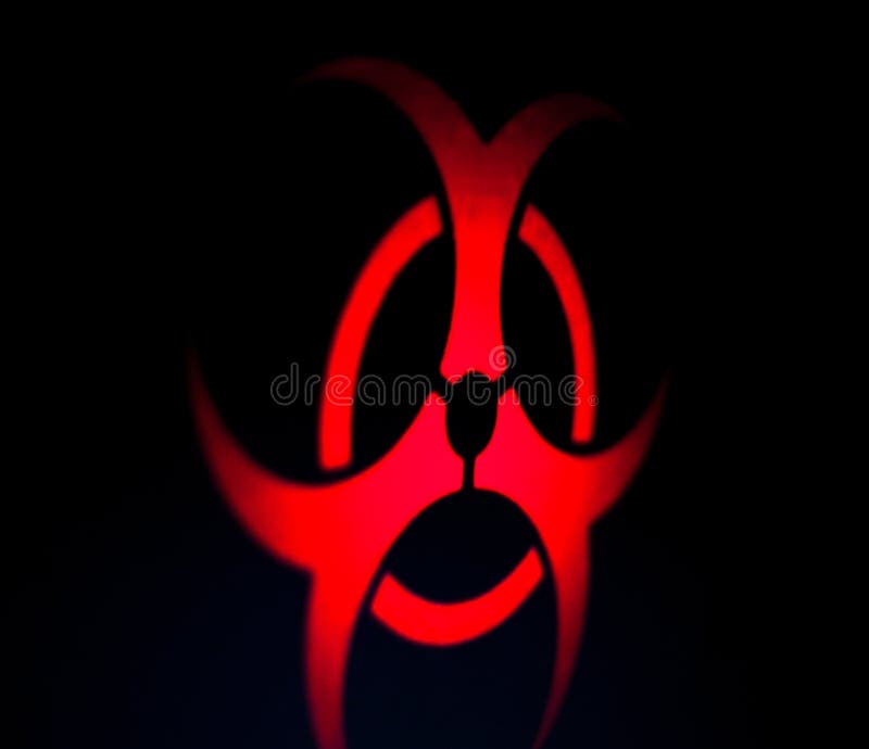 Biohazard Sign on the Digital Screen Stock Photo - Image of caution ...