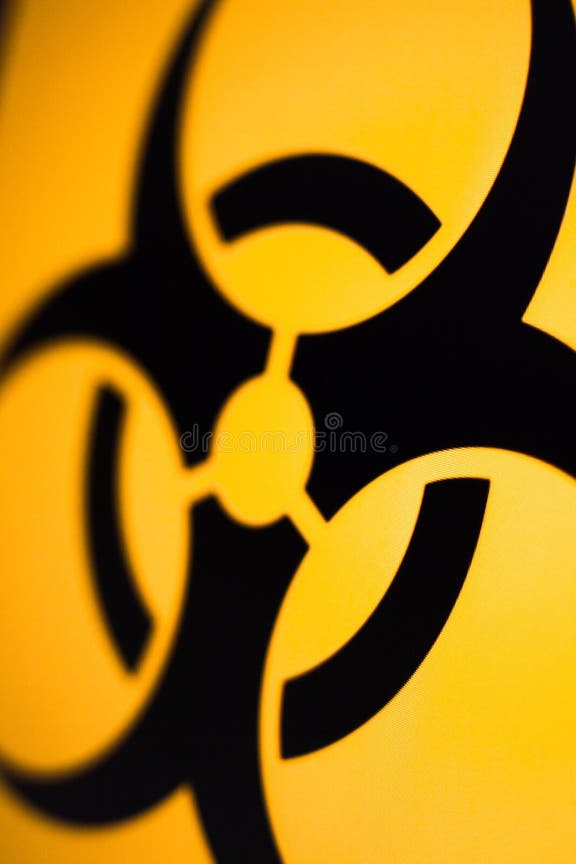 Biohazard Sign on the Digital Screen Stock Photo - Image of computer ...