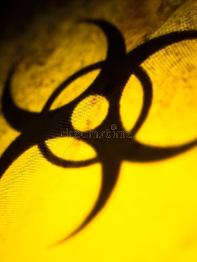 Biohazard Sign on the Digital Screen Stock Image - Image of exclusion ...