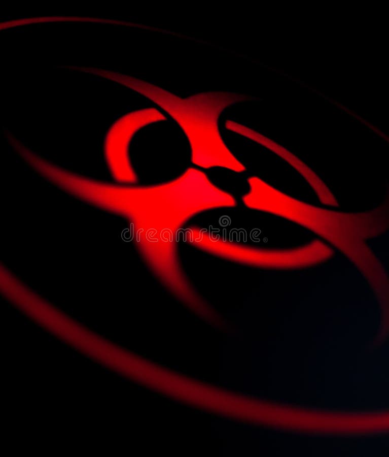 Biohazard Sign on the Digital Screen Stock Photo - Image of dangerous ...