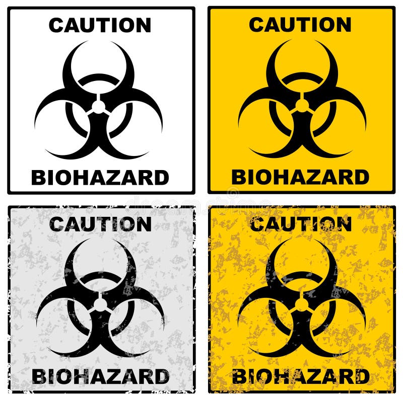 Biohazard sign stock vector. Illustration of texture - 47925471