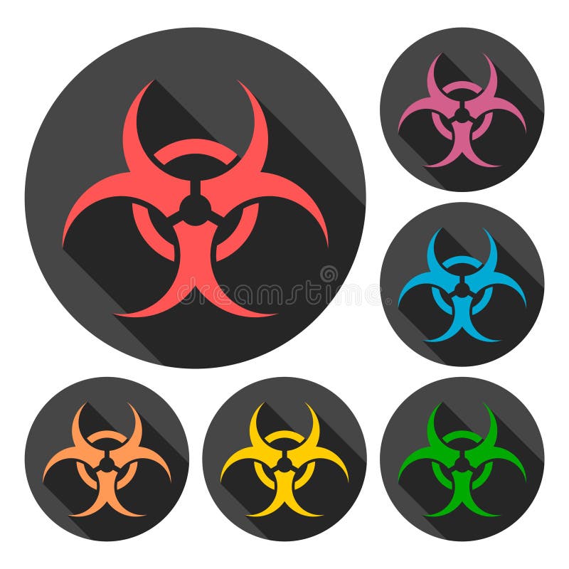 Biohazard sign icon stock vector. Illustration of protect - 85602157
