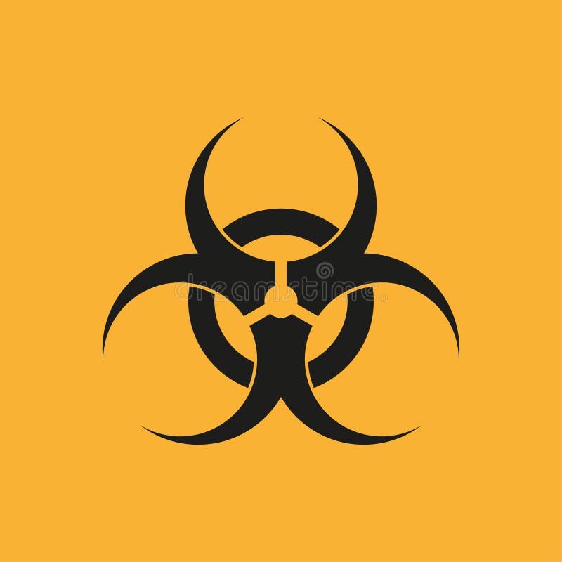 A Biohazard Sign. Simple Vector Illustration. Stock Vector ...