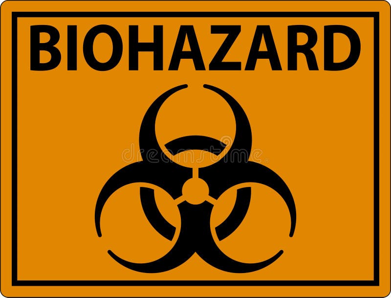 Biohazard Sign, Biohazard with Symbol Stock Vector - Illustration of ...